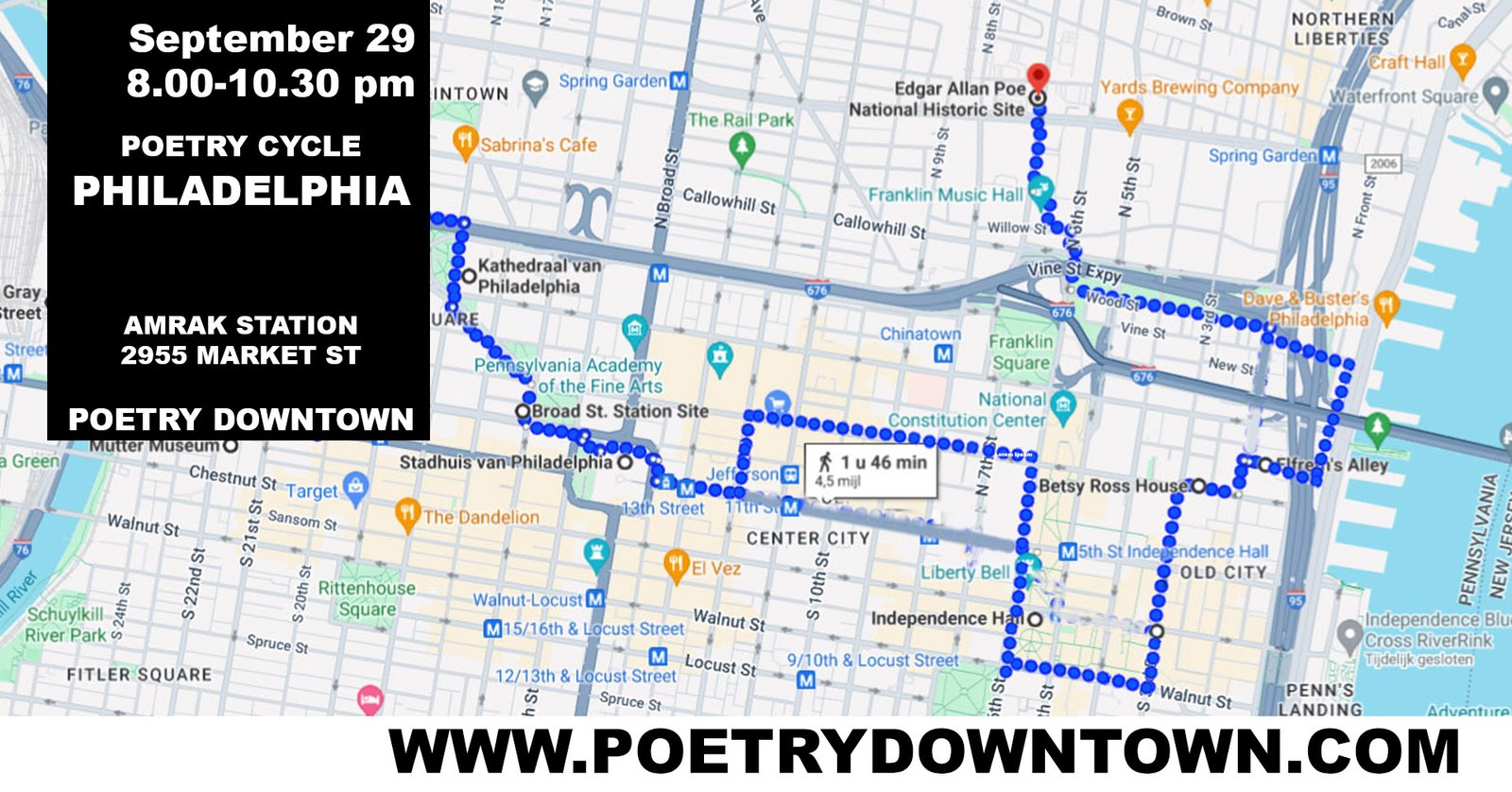 Poetry Cycle Philadelphia – 5th Poetry Downtown Festival